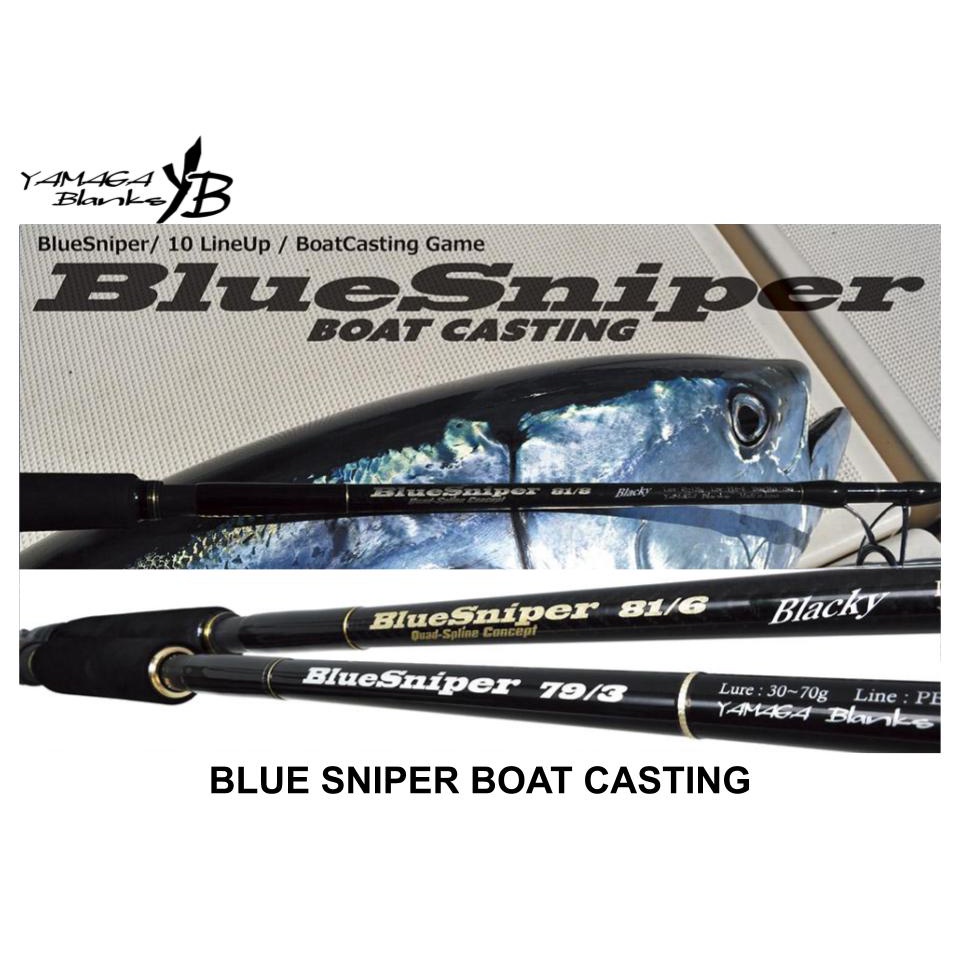 Jual Yamaga Blanks Blue Sniper 75/4 PE3-4 Lure 30-100gr Popping Casting ...