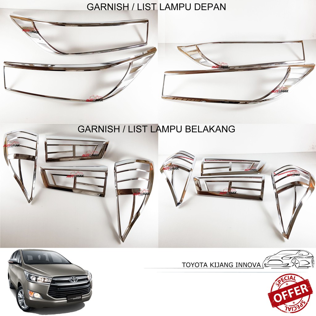 Jual PAKET Garnish / List Lampu All New Innova Reborn Indonesia|Shopee ...