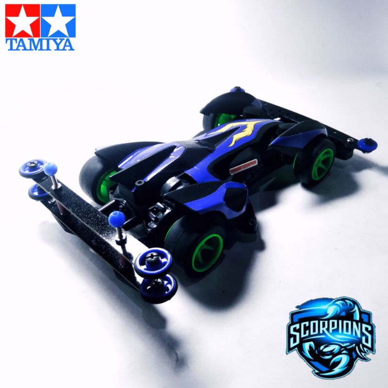 Jual Rep Tamiya Shining Scorpion Blue Black Special _ Tamiya Mini 4WD ...