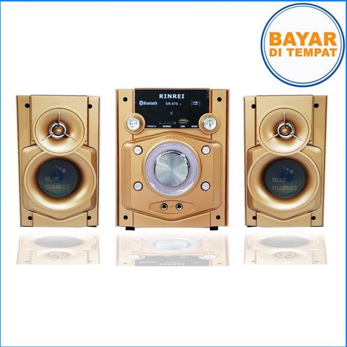 Jual Speaker Aktif Bluetooth Karaoke Rinrei Sr 878 D Speaker Bass Murah