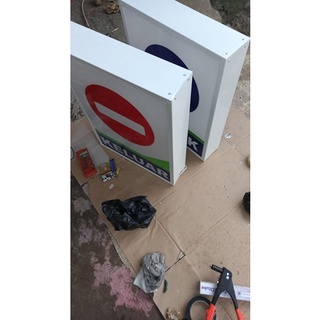 Jual Rambu rambu keluar masuk spbu / Neon box keluar masuk / rambu ...