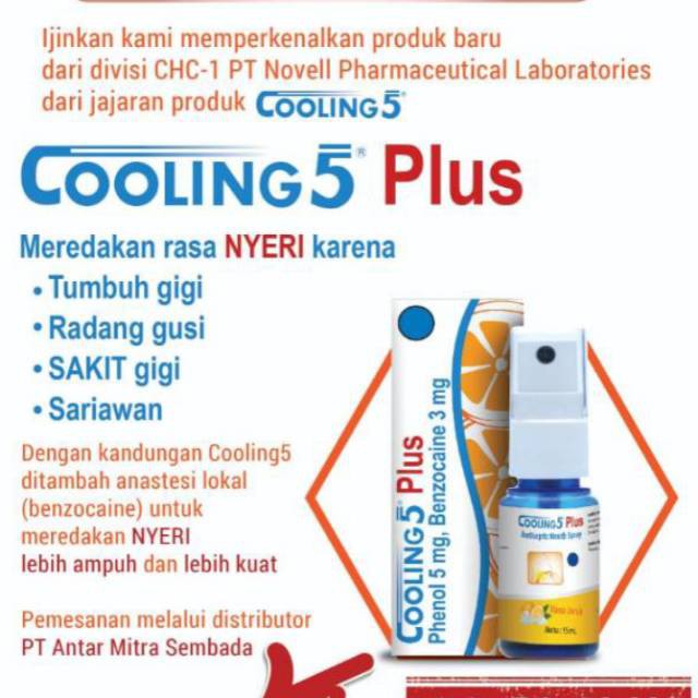 Jual COOLING 5 PLUS SPRAY 15 ML Shopee Indonesia