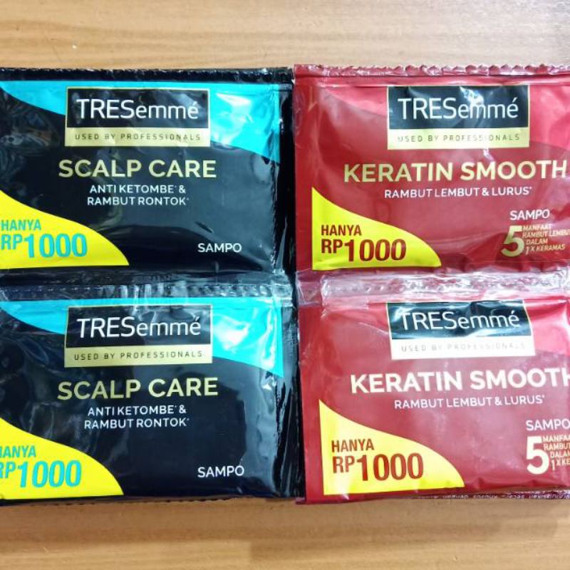 Jual Tresemme Shampoo Sachet 9ml x 12 sachet | Shopee Indonesia