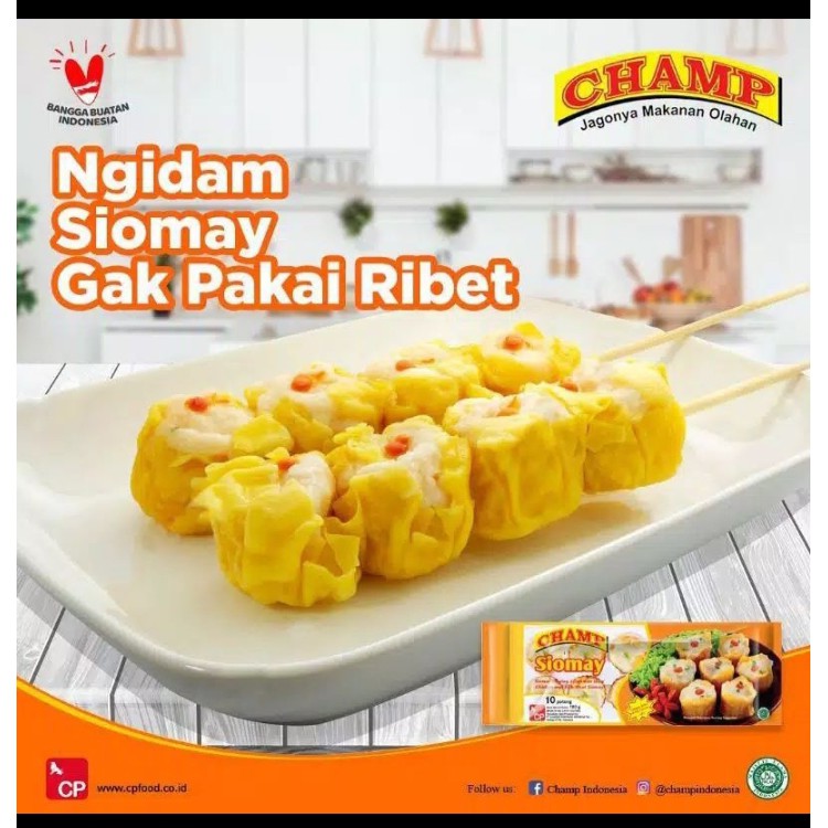 Jual Champ Siomay Ayam Dan Ikan 180Gram siomay Frozenfood isi 10 ...