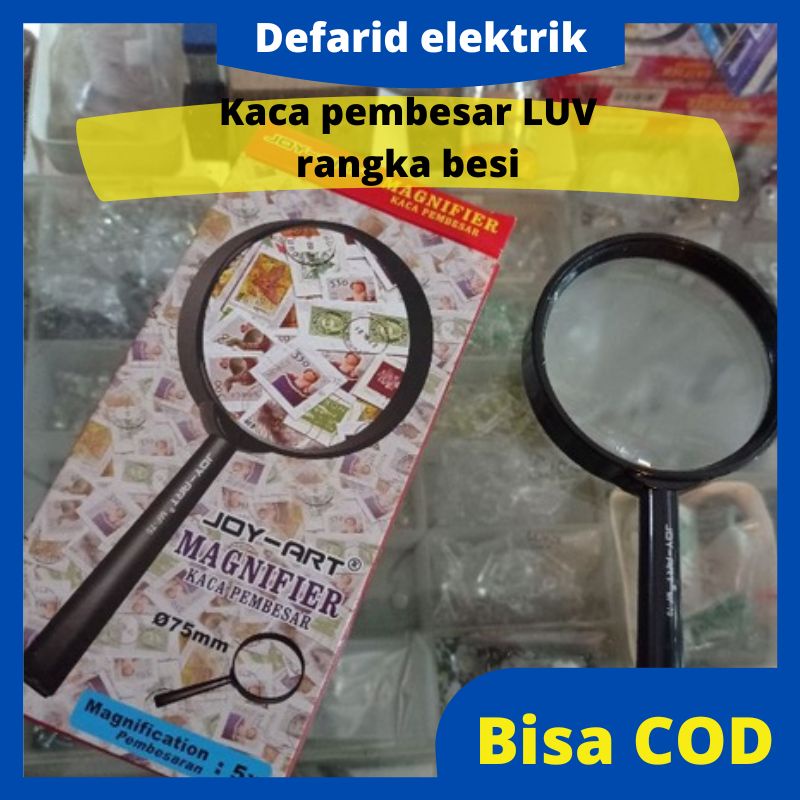 Jual Kaca pembesar luv lup suryakanta lensa cembung standar gagang besi ...