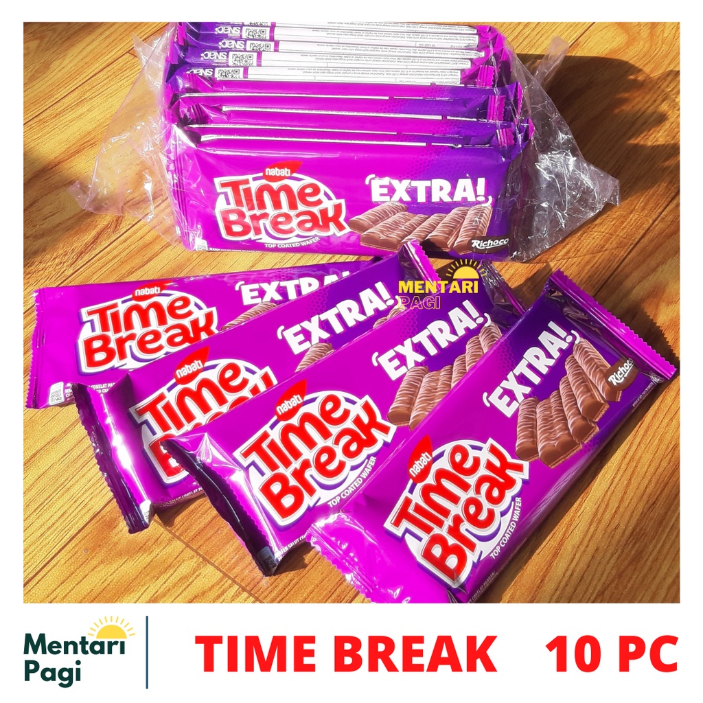 Jual Agen Snack Nabati Time Break 48gr 1 pack isi 10 pc Wafer Cokelat ...