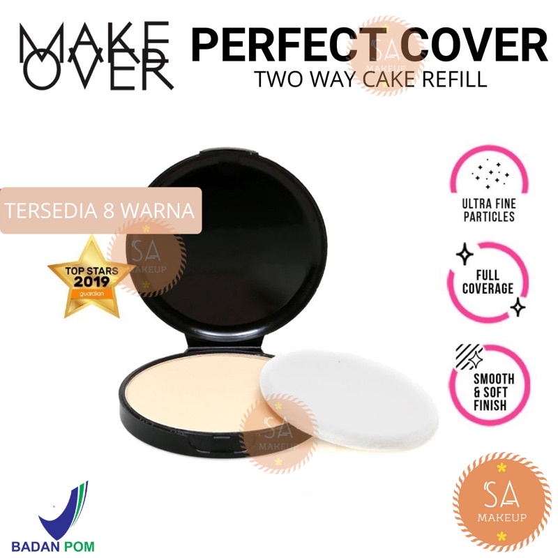 Jual MAKE OVER Perfect Cover Two Way Cake 12gr (REFILL) | Makeover ...