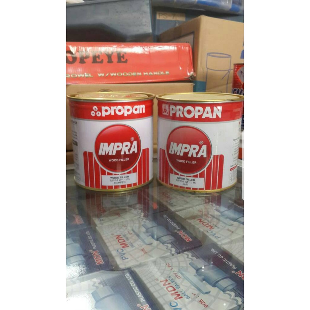 Jual Dempul Kayu Propan Impra 1kg/ Wood filler Politur Jati Kamper ...