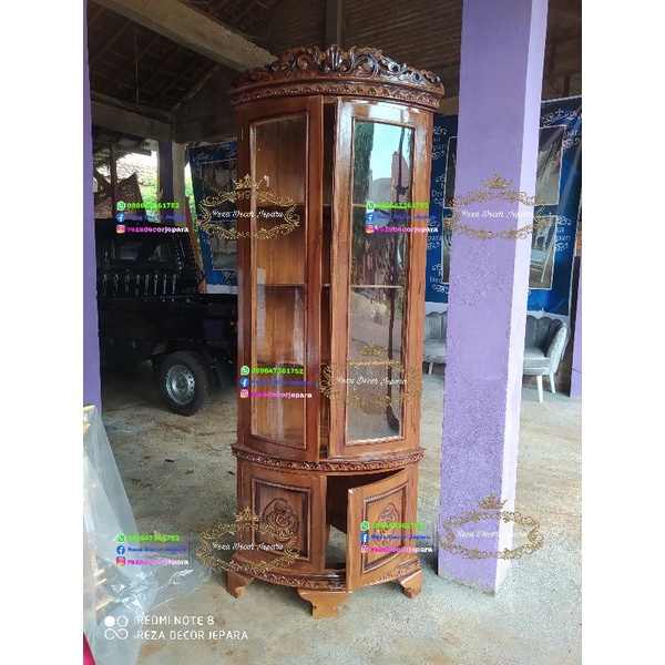 Jual lemari sudut jati / lemari pojok / lemari sudut / almari minimalis ...