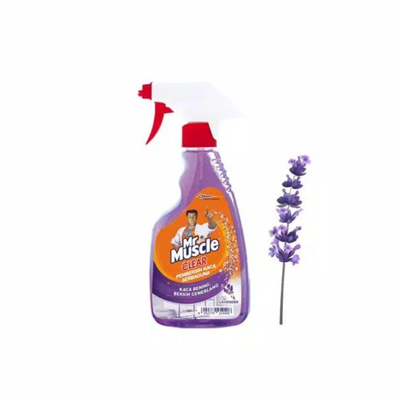 Jual Mr Muscle Clear Pembersih Kaca Lavender Spray 500ml (32150000 ...