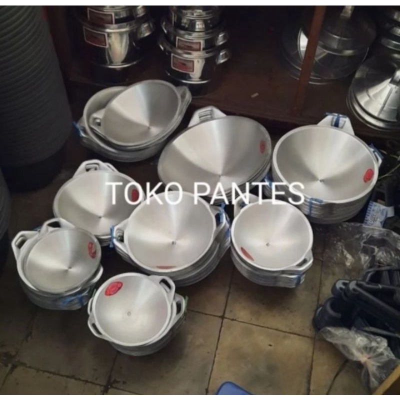 Jual Wajan Kuali Penggorengan Cor Alumunium 23cm GM no. 10 | Shopee ...