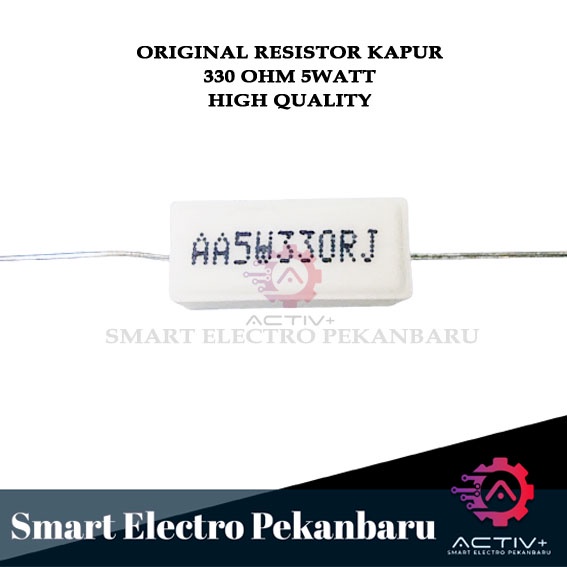 Jual ORIGINAL RESISTOR KAPUR 330 OHM 5 Watt RESISTOR 5WATT 330OHM CERAMIC 330R KERAMIK 330 R ...
