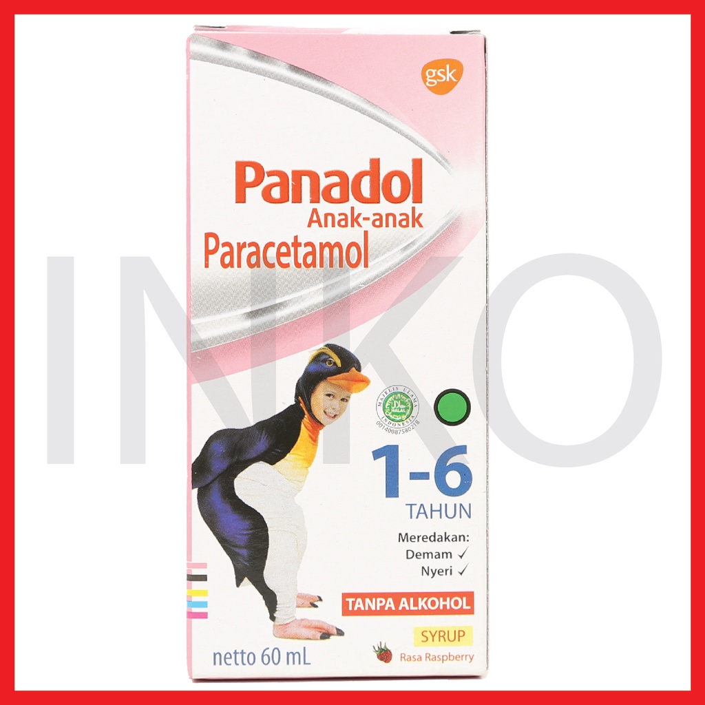 Jual PANADOL ANAK PARACETAMOL RASA RASPBERRY 1-6 TAHUN SYRUP 60ML ...
