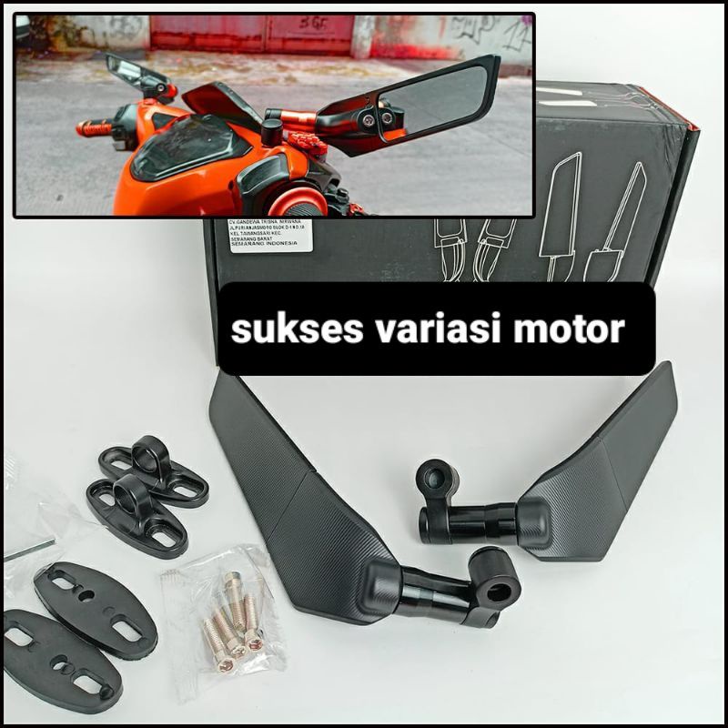 Jual SPION WINGLET STEALH MODEL TOMOK UNVERSAL PCX, NMAX, VIXION, AEROx ...