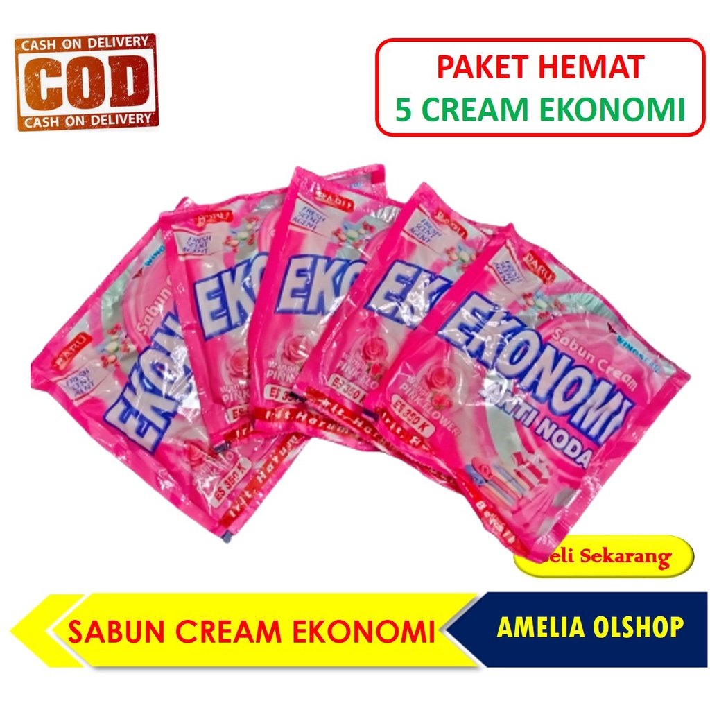 Jual Paket Hemat 5 Sabun Cream Ekonomi Colek Anti Noda Wings Care ...