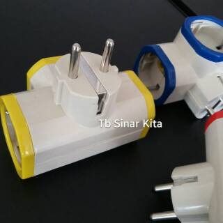 Jual Steker T Arde | Colokan Cabang 3 | Steker 3 Arah | Shopee Indonesia