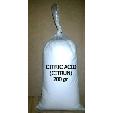 Jual Citric Acid/Citrun NON FOOD GRADE ukuran 200 grm | Shopee Indonesia