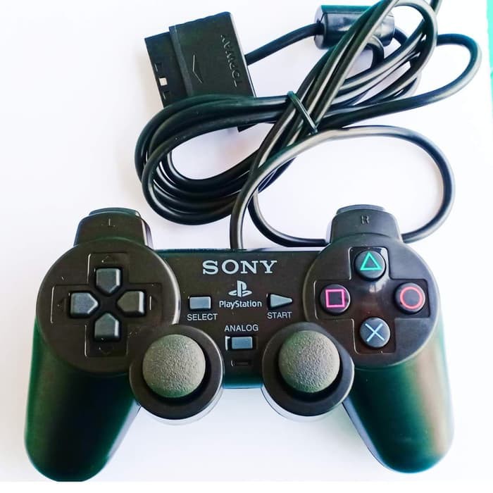 Jual STICK PS 2 TW STIK GETAR PS 2 HITAM | Shopee Indonesia