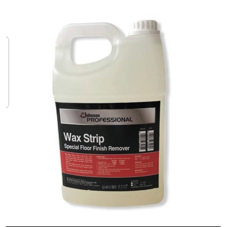 Jual WAX STRIP JOHNSON PROFFESIONAL 4L Cairan Pembersih Lantai ...