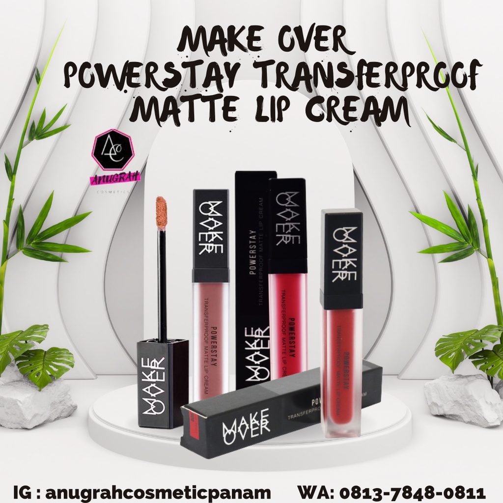 Jual MAKE OVER POWERSTAY TRANSFERPROOF MATTE LIP CREAM 7gr | Shopee ...