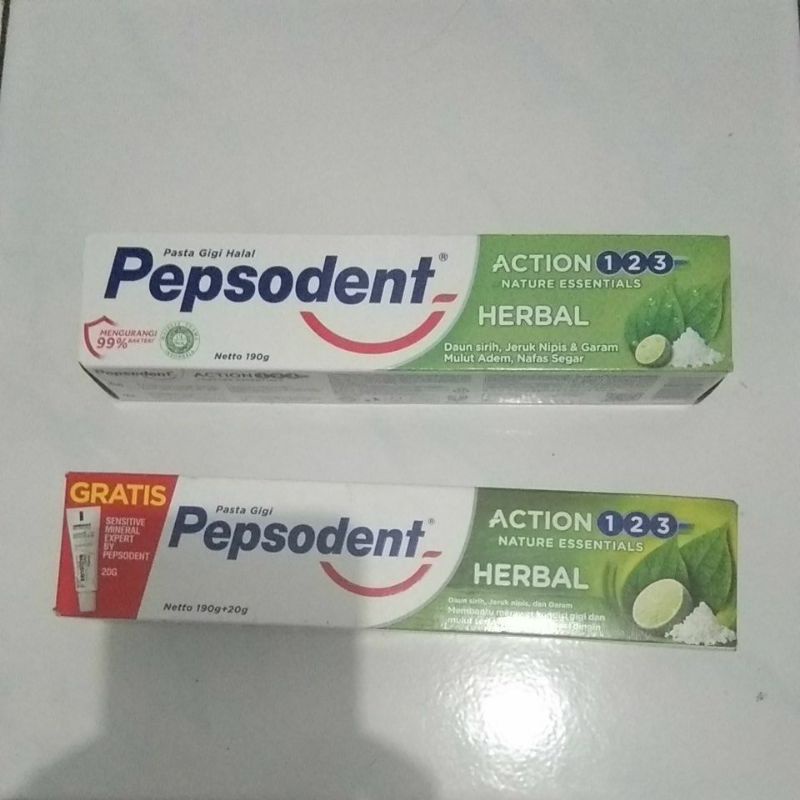 Jual Pasta gigi Pepsodent herbal 190 gr | Shopee Indonesia