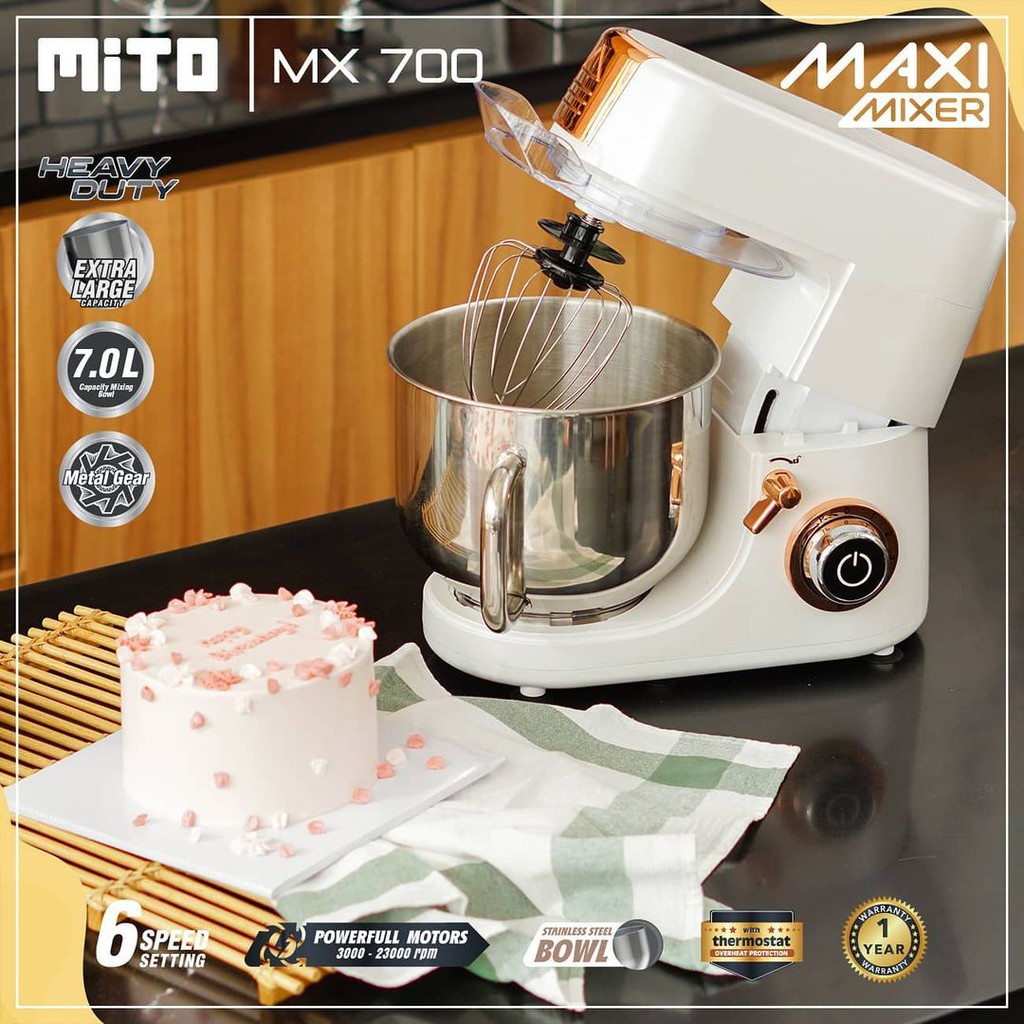 Jual Mito Mixer MX 700 - MITO Mixer Stand 7 LITER | Shopee Indonesia