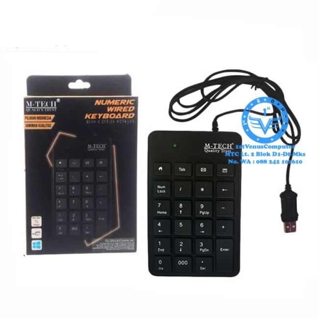 Jual KEYBOARD NUMERIC M-TECH USB KEYPAD NUMERIC / KEY05-TECH | Shopee ...