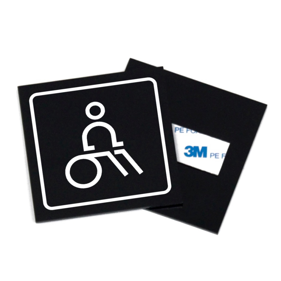 Jual Jual acrylic board - papan tanda pintu difabel - penanda jalur ...