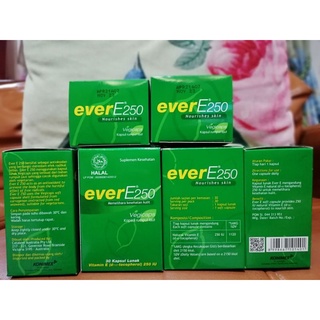 Jual Ever E 250 Vitamin E isi 30 kapsul. Untuk kesehatan kulit | Shopee ...