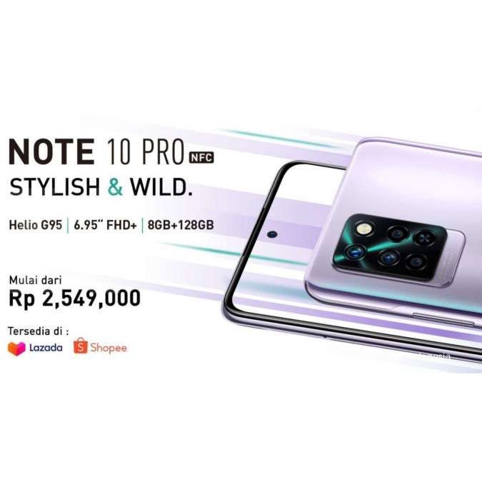 Jual INFINIX NOTE 10 PRO NFC RAM 6/64GB RAM 8/128GB GARANSI RESMI | Shopee Indonesia