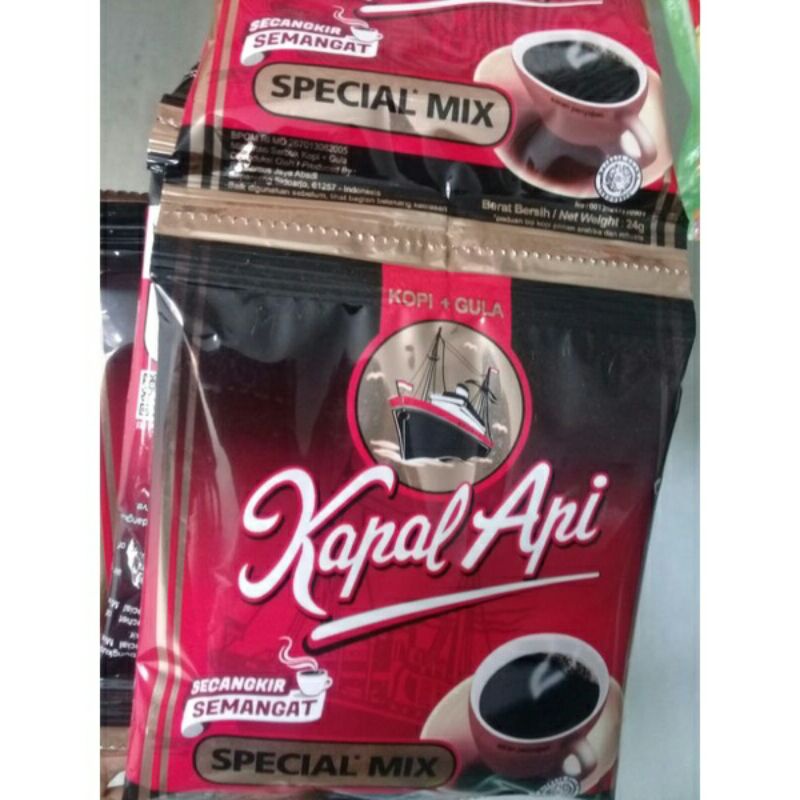 Jual KAPAL API Special mix isi 10 pcs , kopi hitam , kopi ,minuman ...