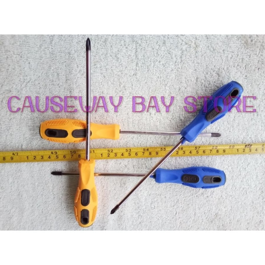 Jual OBENG PLUS (+) 6" HDT UJUNG MAGNET | Shopee Indonesia