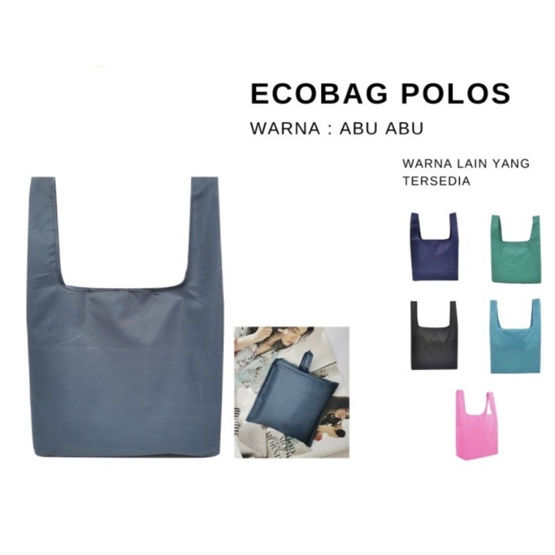 Jual Tas belanja lipat / eco bag / Go green / ramah lingkungan Polos New | Shopee Indonesia