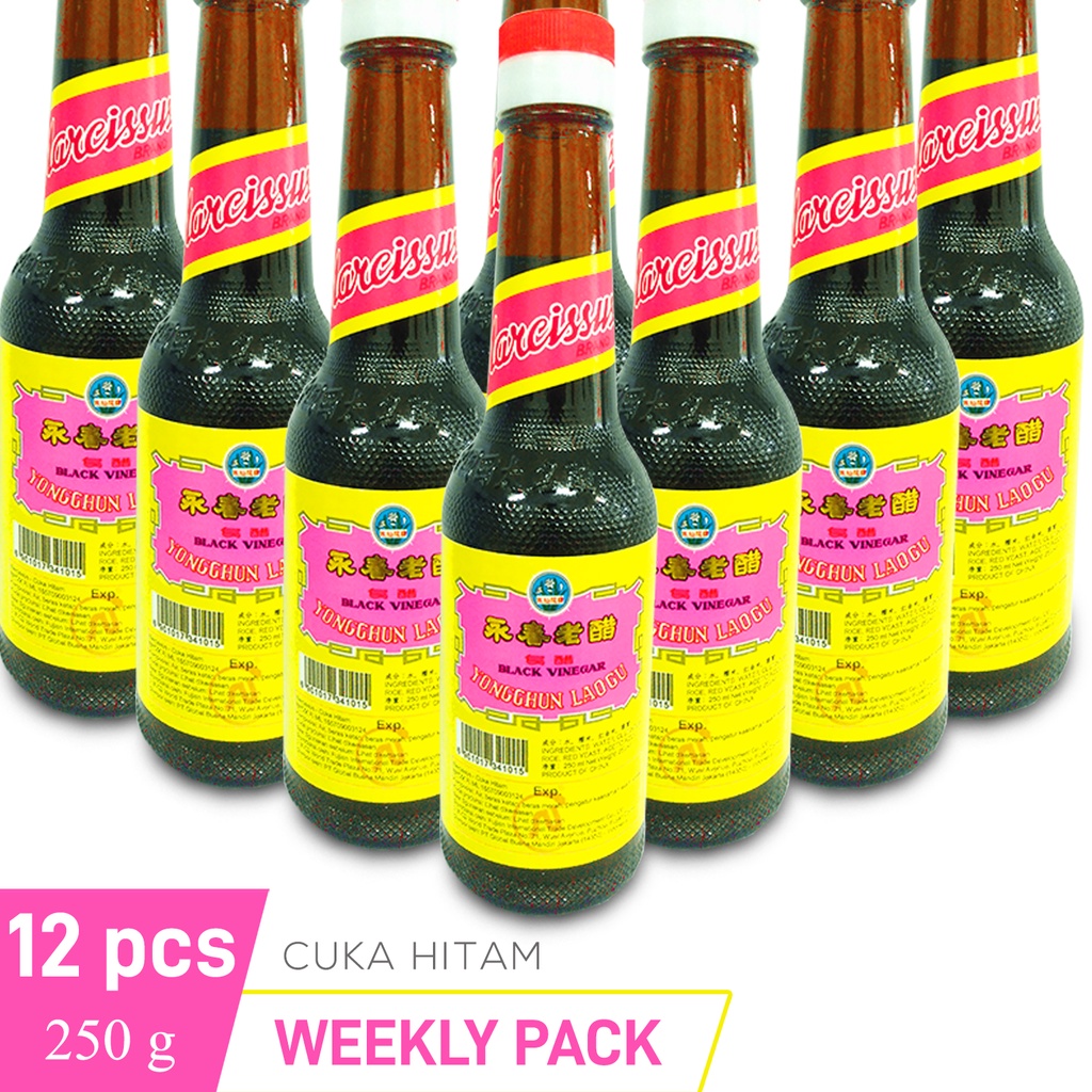 Jual SU Brand Weekly Pack Cuka Hitam / Black Vinegar 250 ml - 12 Pcs ...