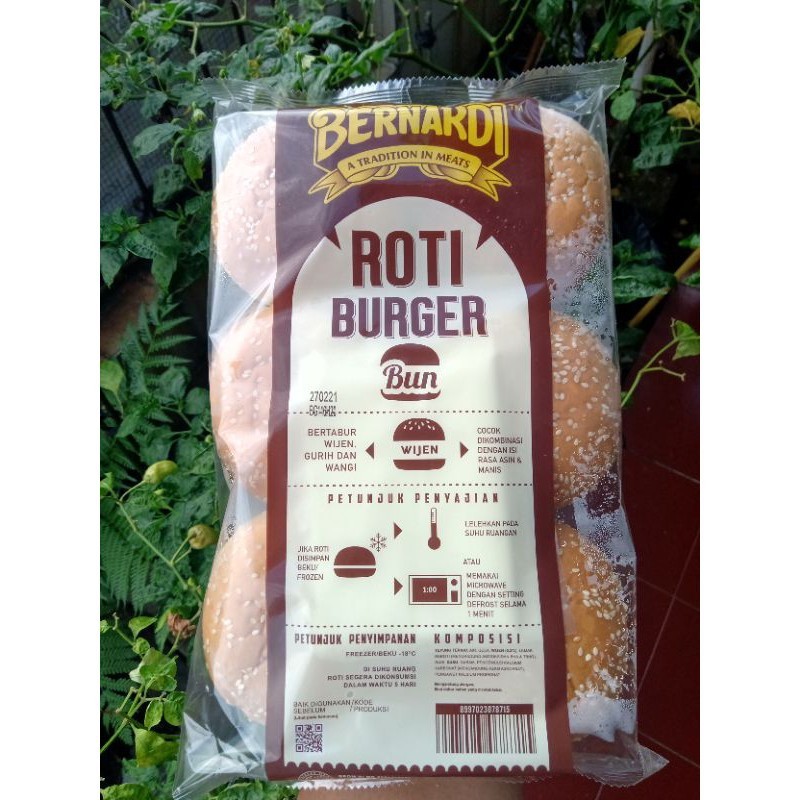 Jual BERNARDI ROTI BURGER WIJEN 6`S/PACK Indonesia|Shopee Indonesia