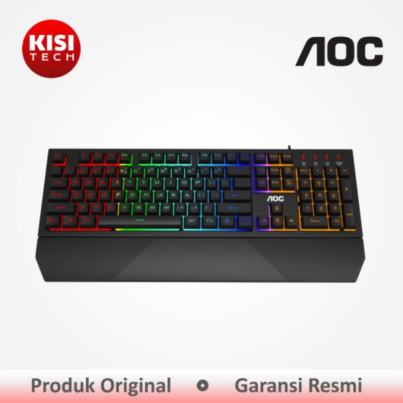 Jual Keyboard AOC GK200 Gaming Keycaps Suspensi Ultra Tipis Wired ...