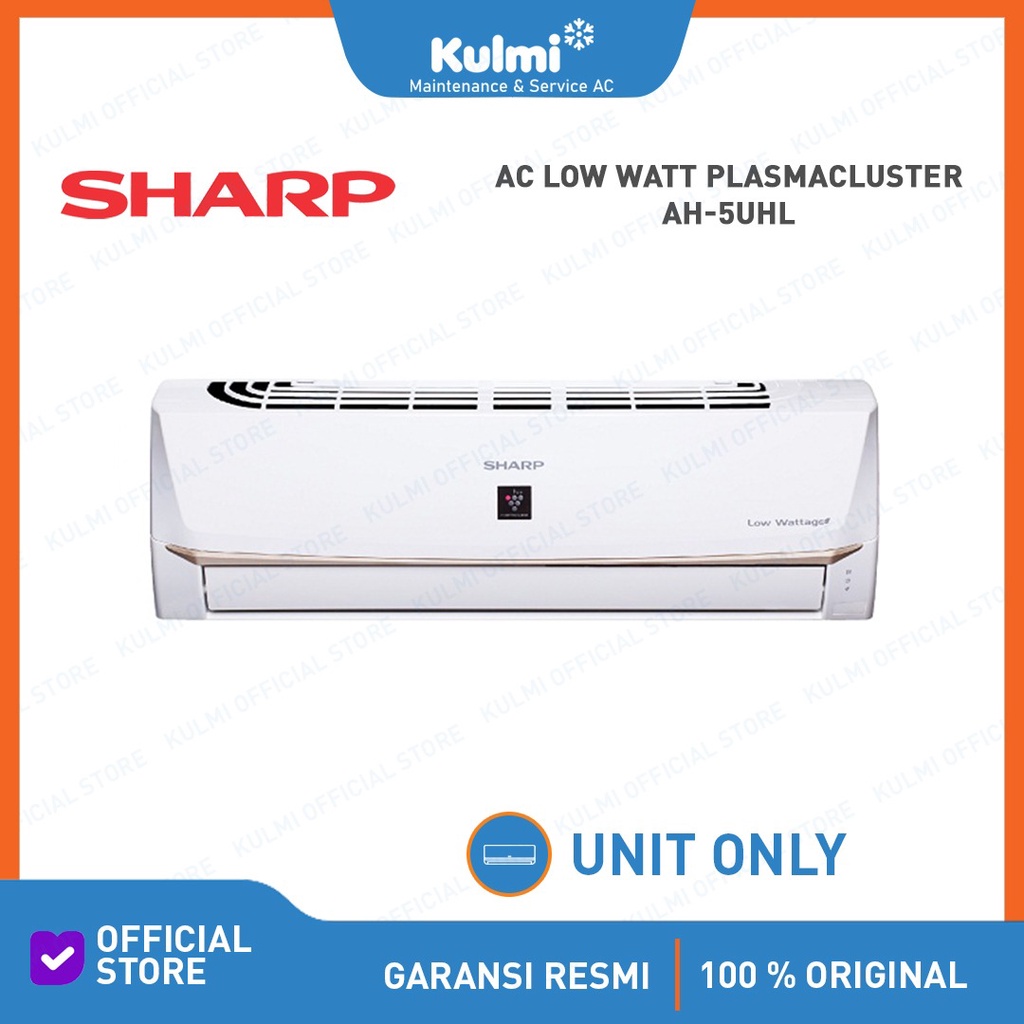 Jual AC SHARP AH-05UHL 1/2PK AC SHARP AH 05 UHL 0,5 PK STANDART ( Unit Only ) Non Inverter ...