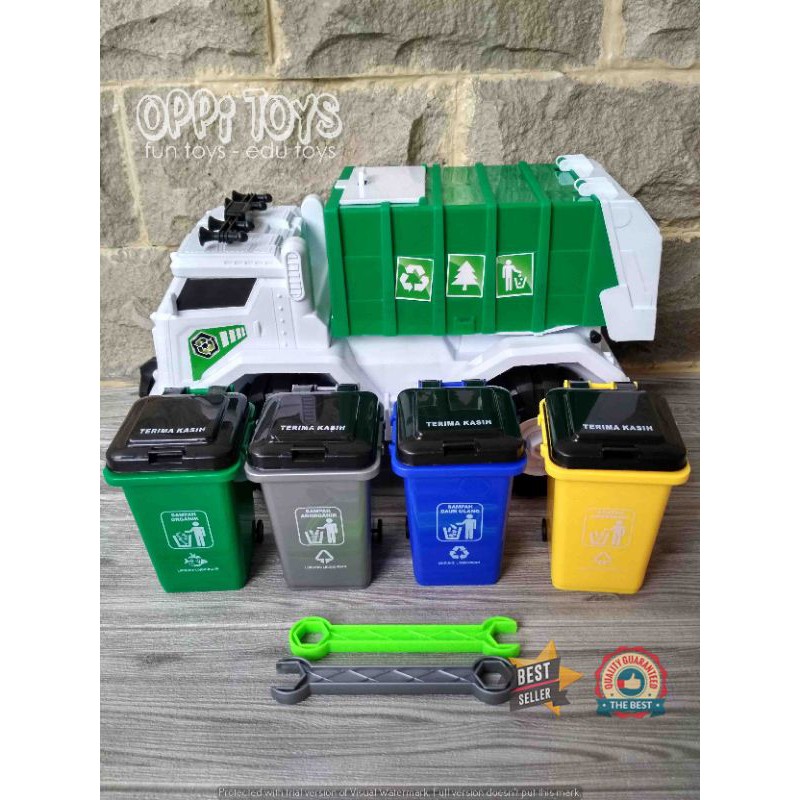 Jual Mainan Truck Sampah Jumbo - Mainan Tempat Sampah Dan Truk - Mainan ...