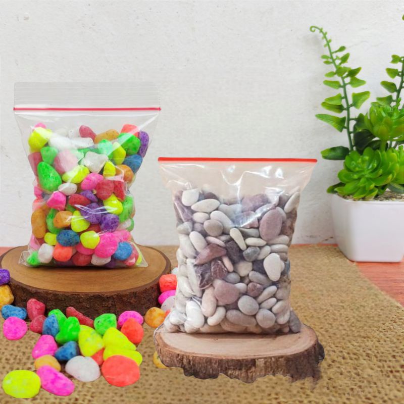 Jual Batu Hias Vas Bunga 350gram / Batu polos / Batu hias / Batu warna ...