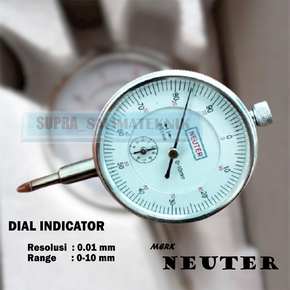 Jual Dial Indicator Dial Gauge Neuter 0.01mm x 0-10mm Indonesia|Shopee Indonesia