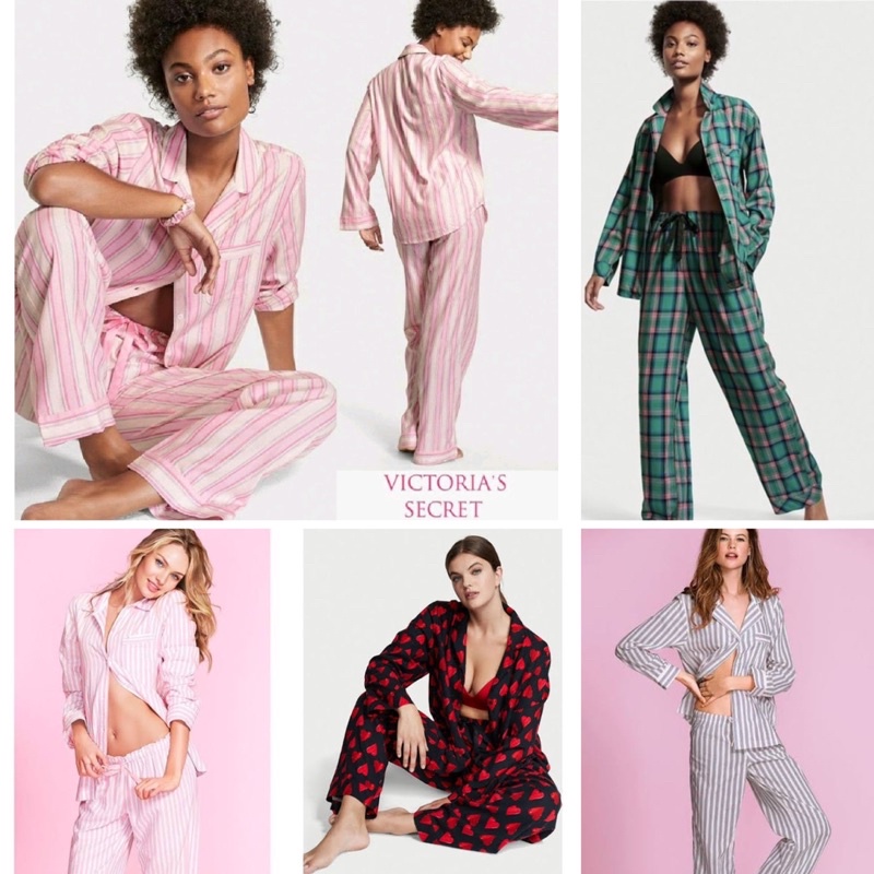 Jual VS 1 Set Long Pajamas (12 Motif Panjang) | Shopee Indonesia