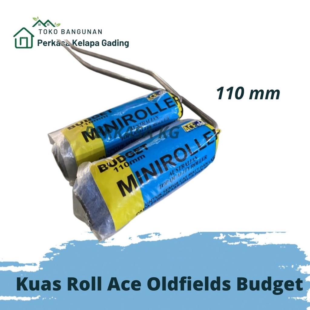 Jual Kuas Roll Kecil Ace Oldfields Budget 110mm Biru Gagang + Bulu ...
