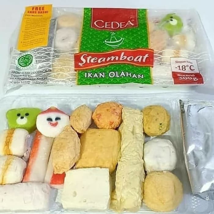 CEDEA STEAMBOAT 300GR IKAN OLAHAN FROZEN FOOD KUAH KALDU BAKSO DEPOK ...