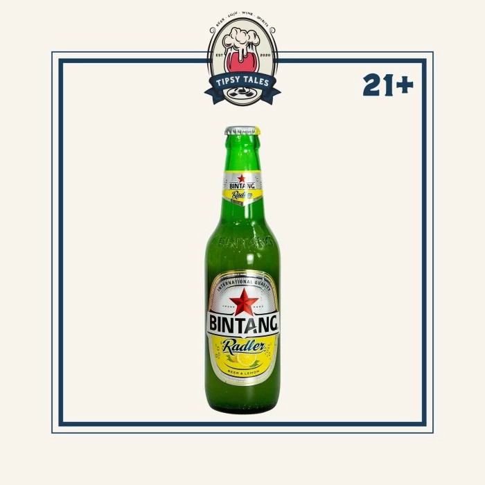 Jual Bir Bintang Radler Lemon 330ml 2% | Shopee Indonesia