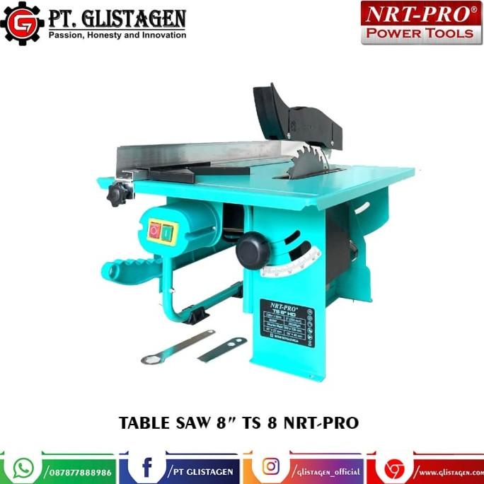 Jual Mesin Table Saw 8 Inch Meja Gergaji Potong Kayu Nrt Pro Ts 8" Hd ...