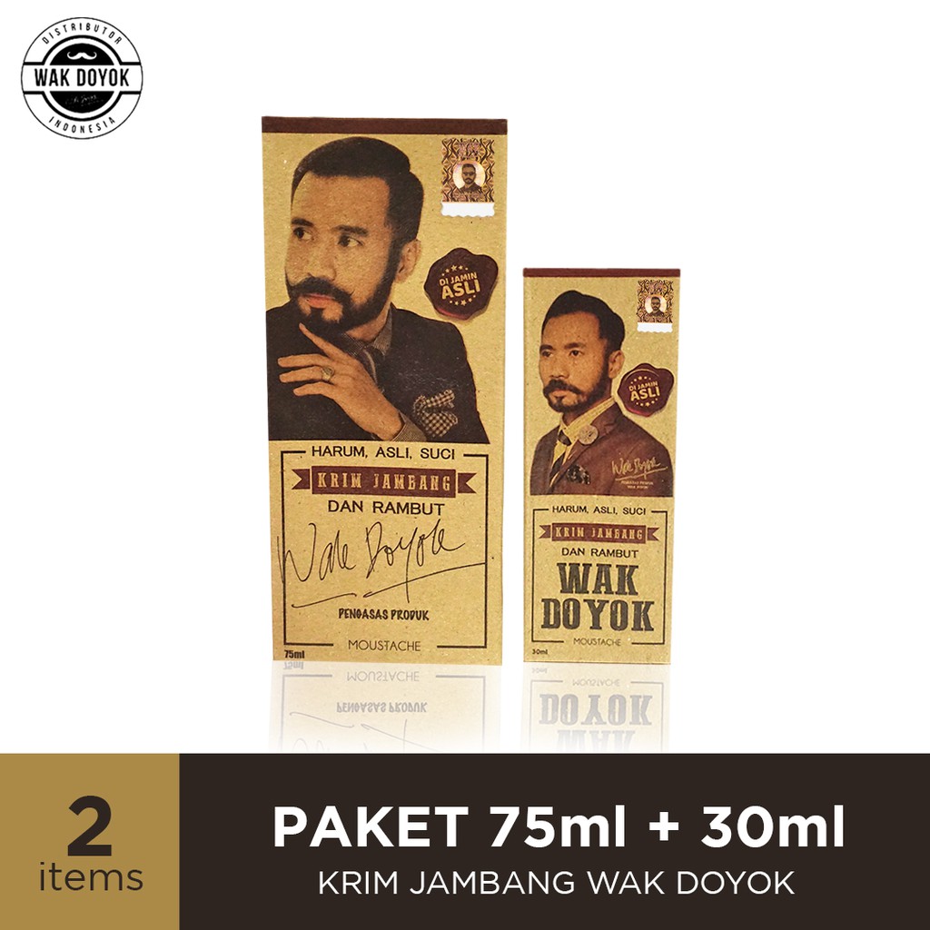 Jual Paket Wak Doyok Cream 75ml + 30ml Original Hologram | Shopee Indonesia