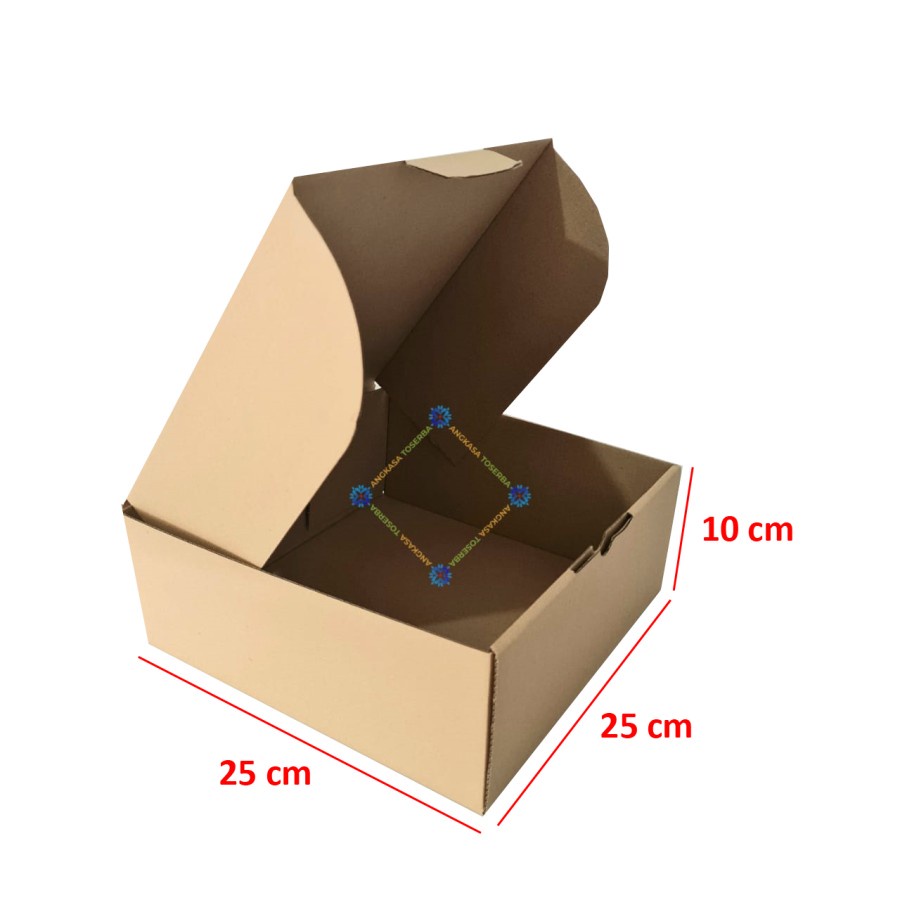 Jual Dus Hampers Polos 25x25x10cm Kardus Karton Box Kotak Kado Souvenir ...
