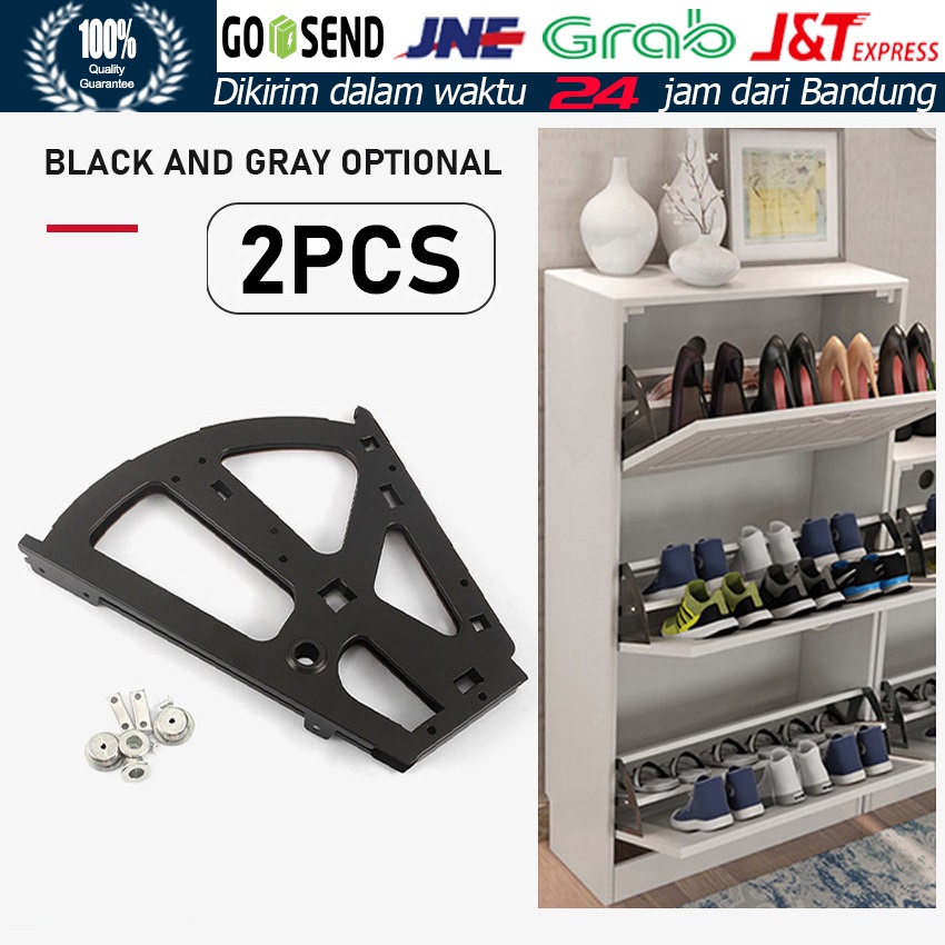 Jual 2PCS/SET Braket Rak Sepatu Bahan Baja / Fitting Rak Sepatu Putar ...