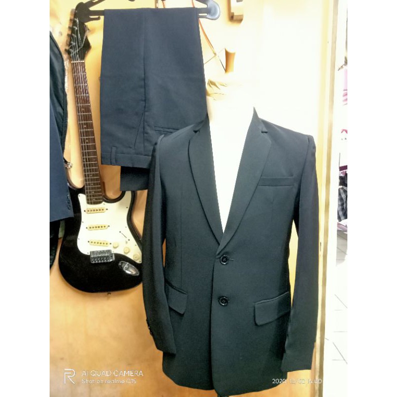 Jual JAS PRIA HITAM JAS WISUDA JAS KANTOR JAS BLAZER JAS CASUAL JAS BLACK FASHION PRIA | Shopee ...