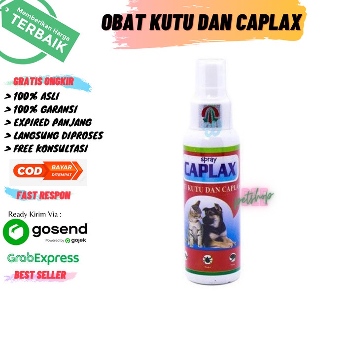 Jual Obat Caplax Spray Kutu Caplak Anjing Kucing Semprot 120 ml ...